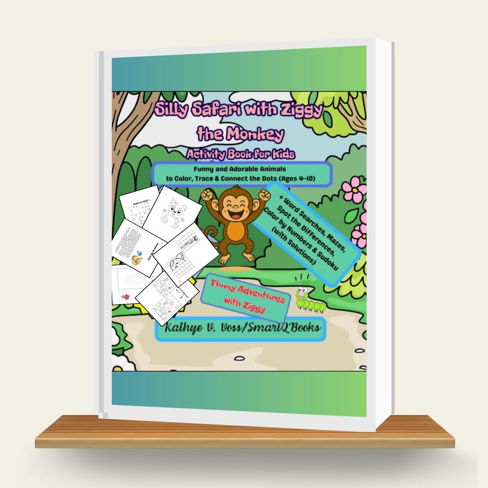 Silly Safari with Ziggy the Monkey Printable Kids Activity Book ...